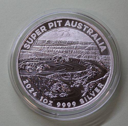 1 $ Australien 2024 Super Pit Goldmine BU