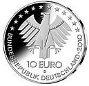 10 Euro 175 Jahre Eisenbahn in Deutschland 2010 stgl.