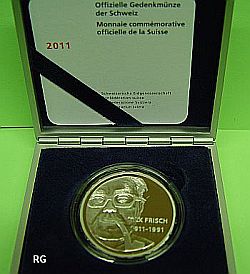 Schweiz 20 Franken - 100. Geb. Max Frisch - 2011 PP