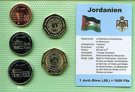 Kursmünzsatz Jordanien