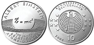 10 € Deutschland 2005 - Albert Einstein - PP